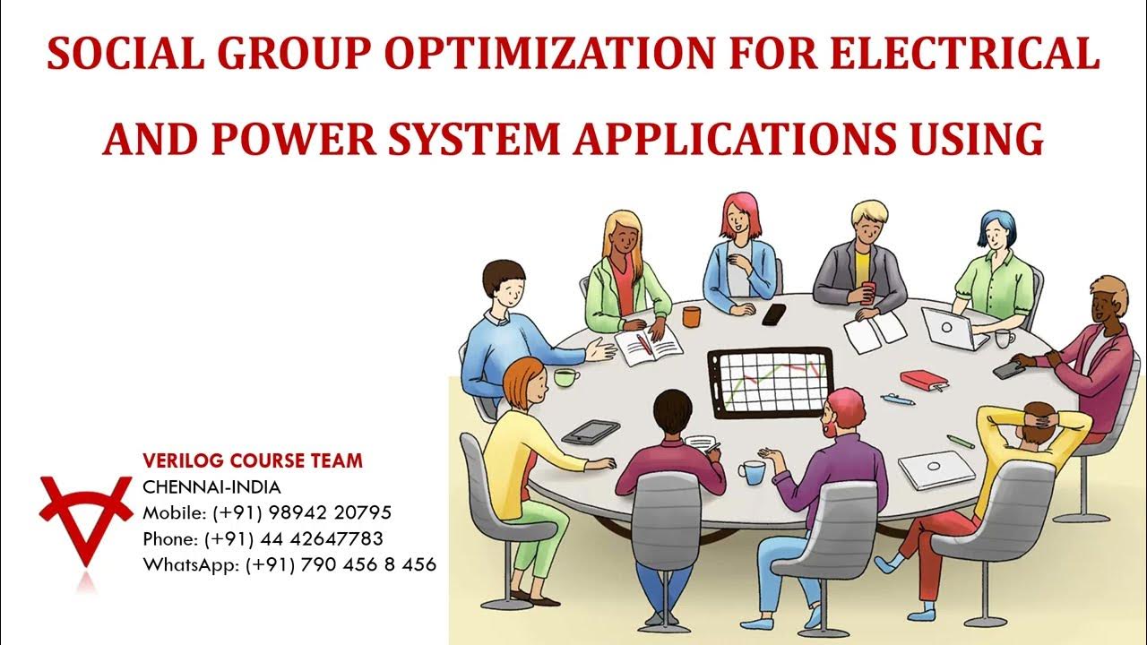 SOCIAL GROUP OPTIMIZATION FOR ELECTRICAL AND POWER SYSTEM APPLICATIONS USING MATLAB - YouTube