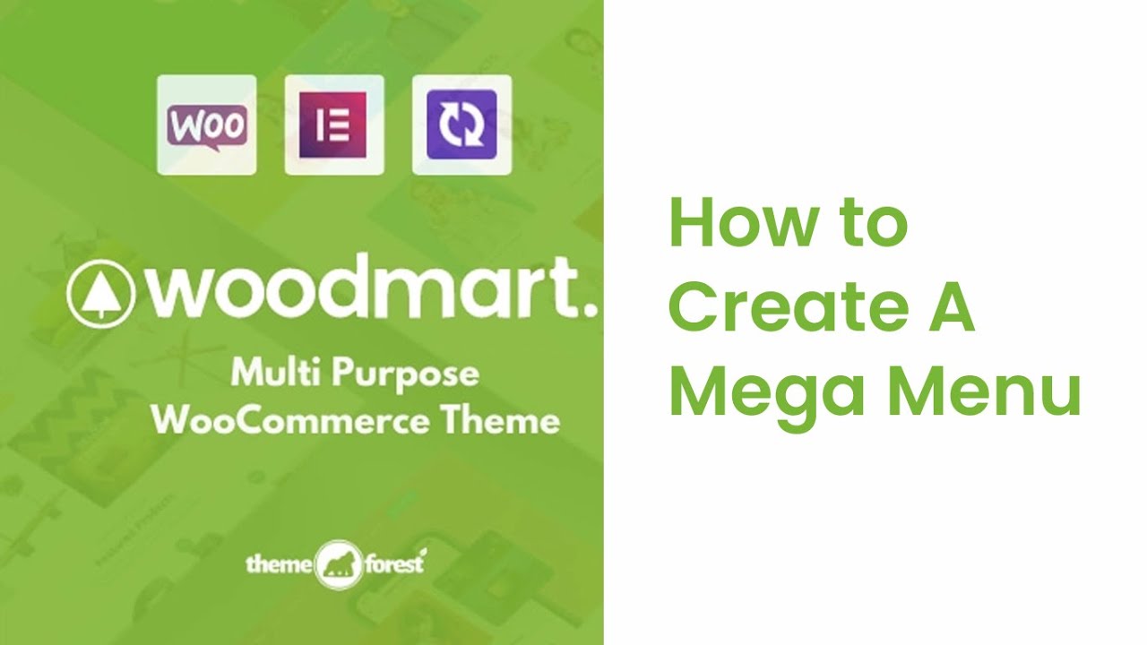 How to create Mega Menu using Woodmart Theme - YouTube