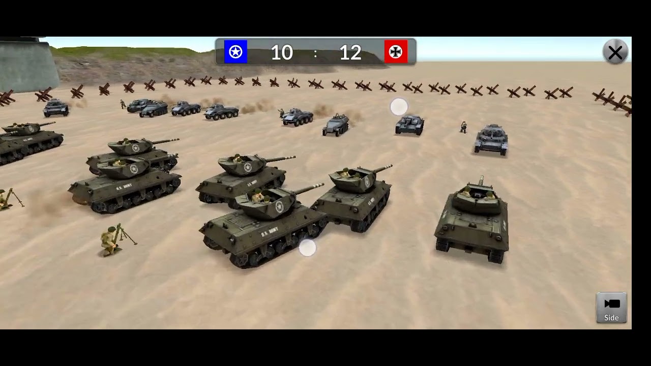 US vs German Tanks ( WW2 BATTLE SIMULATOR - YouTube
