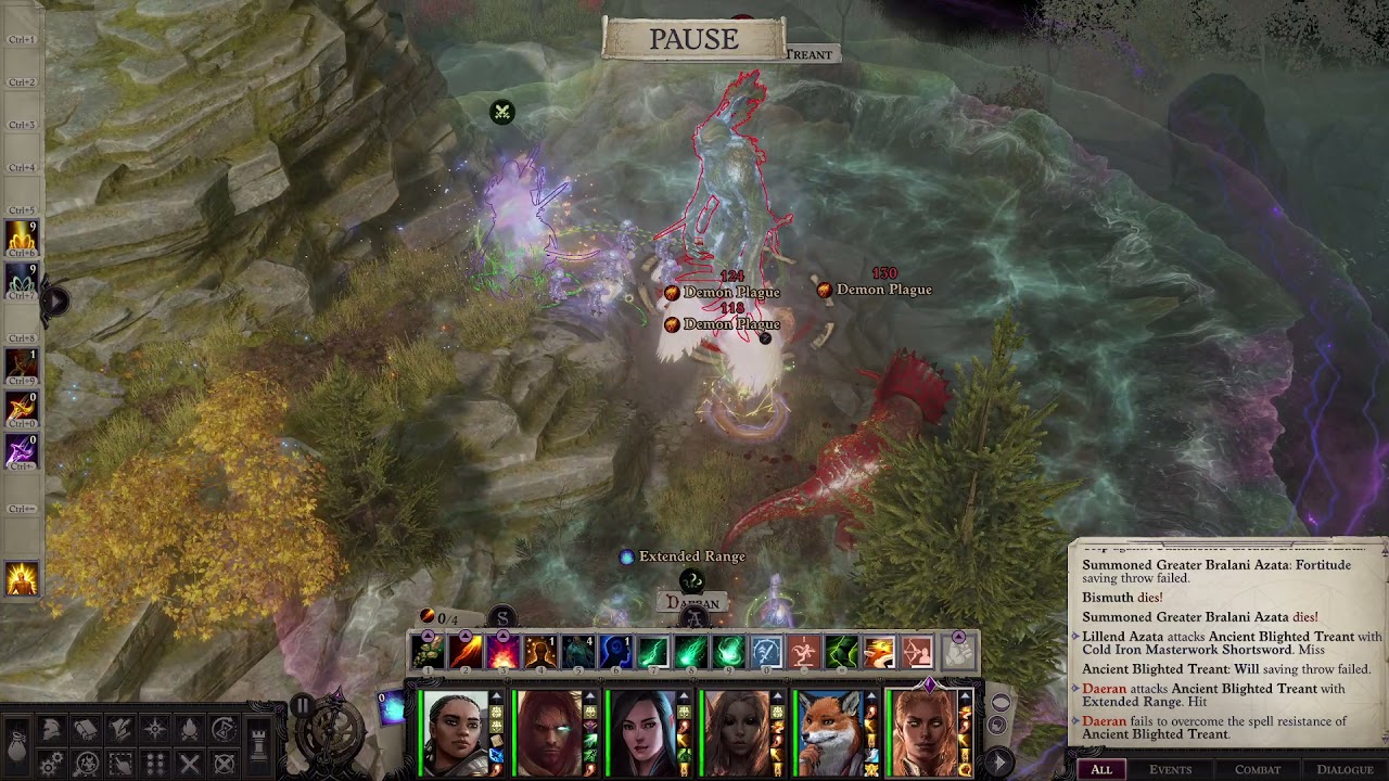 Ancient Blighted Treant Fight: Pathfinder Wrath of the Righteous ...