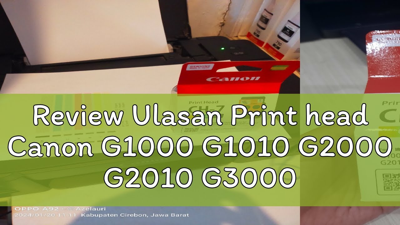 Review Ulasan Print head Canon G1000 G1010 G2000 G2010 G3000 G3010 ...