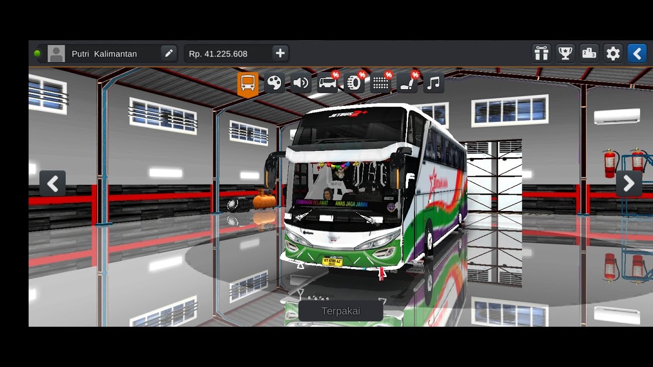 BUSSID SKINS LIVERY BINTANG RAYA - YouTube