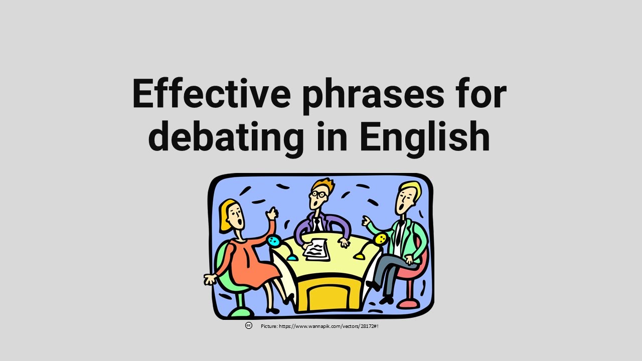 Effective phrases for debating in English - YouTube