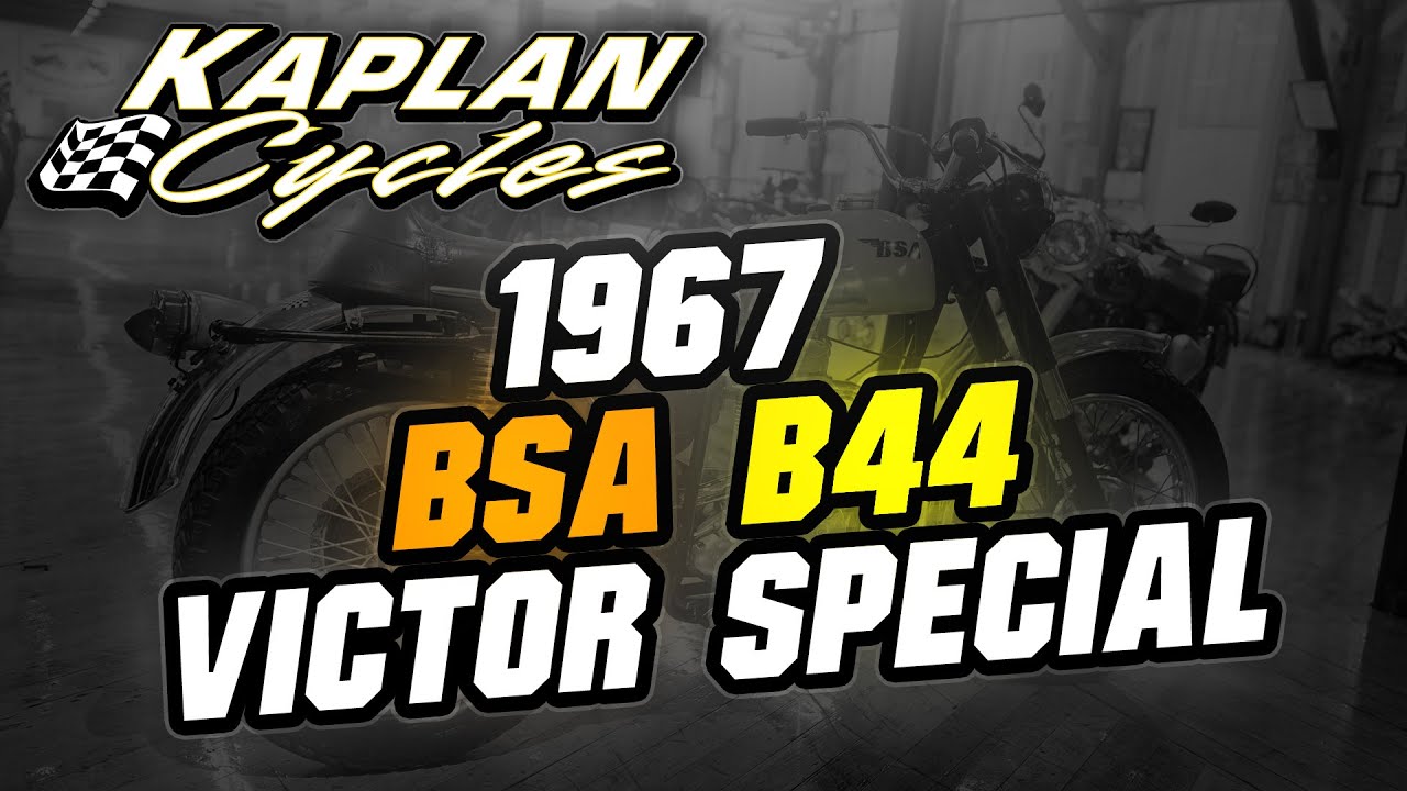 1967 BSA B44 Victor Special - YouTube