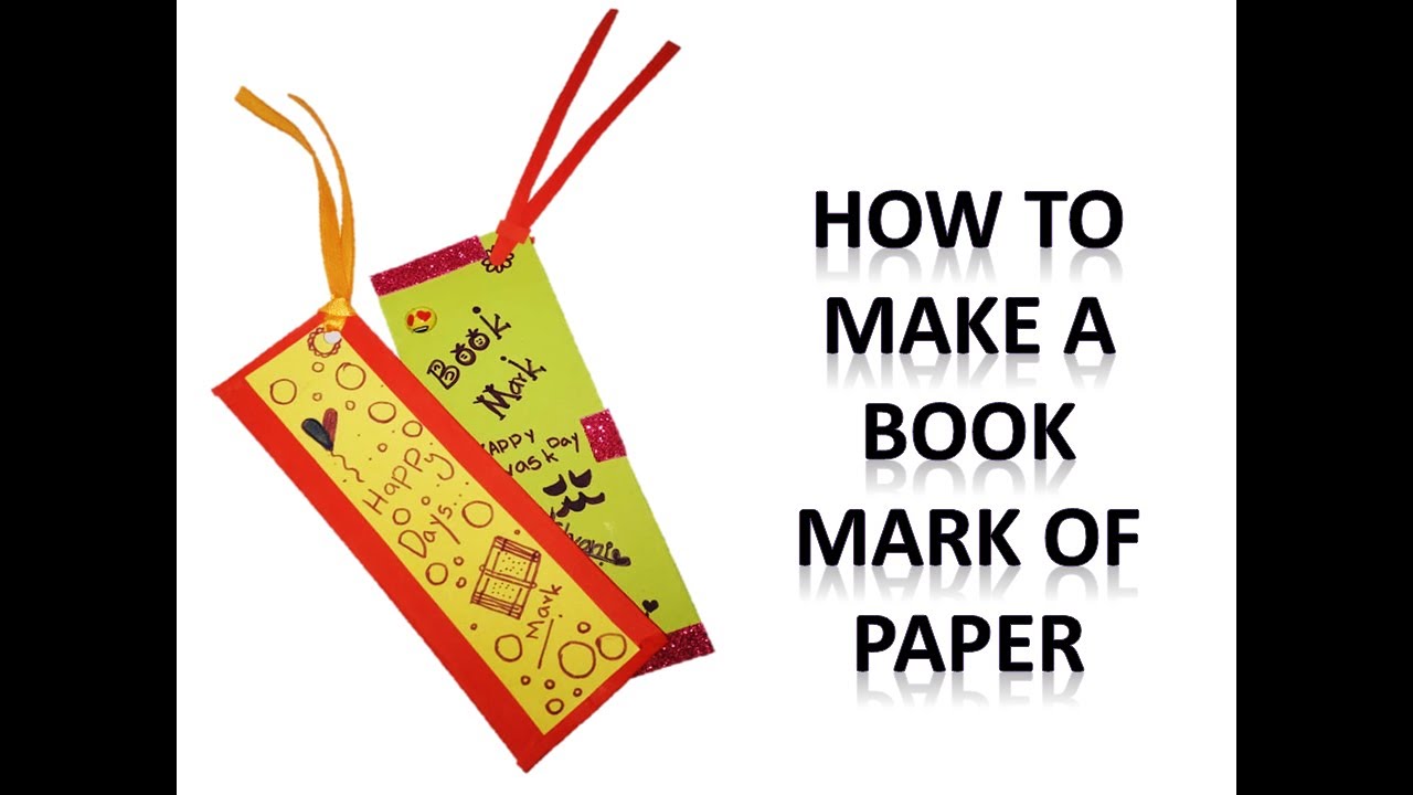 how to make a book mark of paper.. - YouTube