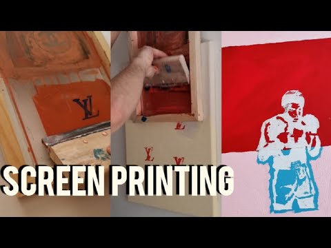 Step By Step Screen Printing | Screen Printing From Home | Using ...