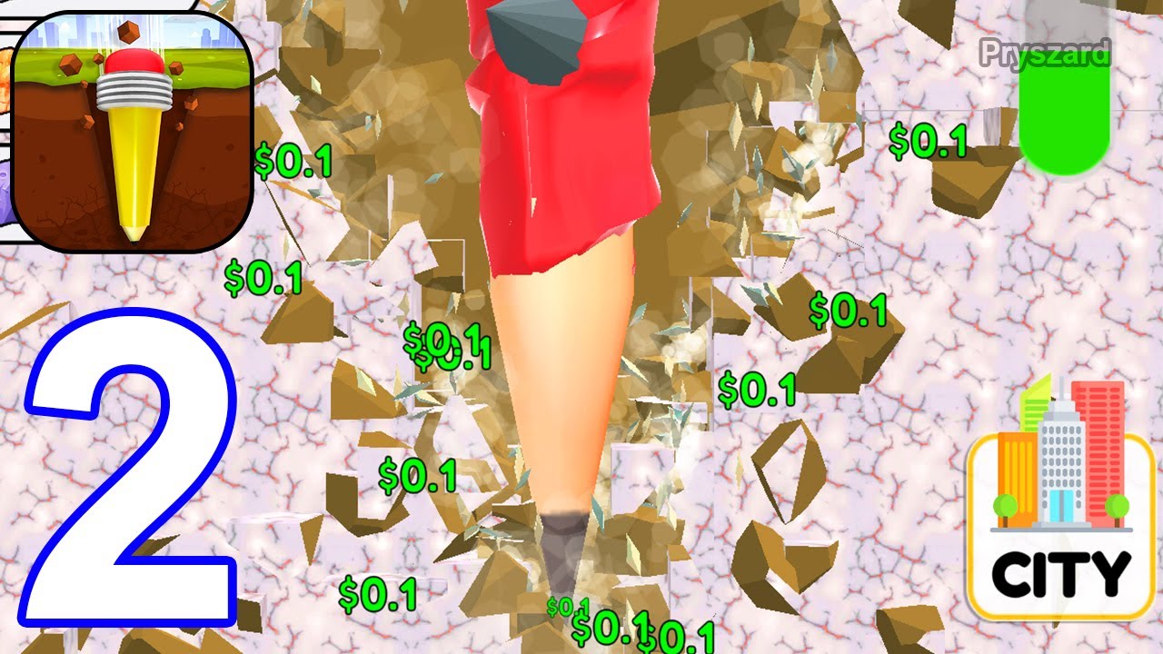 Pen Dig - Gameplay Walkthrough Part 2 Max Pencil Level (iOS, Android ...