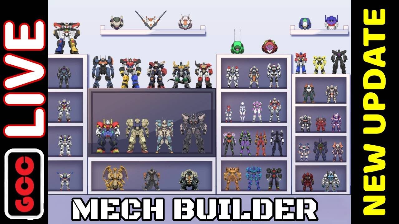 GCC LIVE Mech Builder - 15 Free New Models Update - YouTube