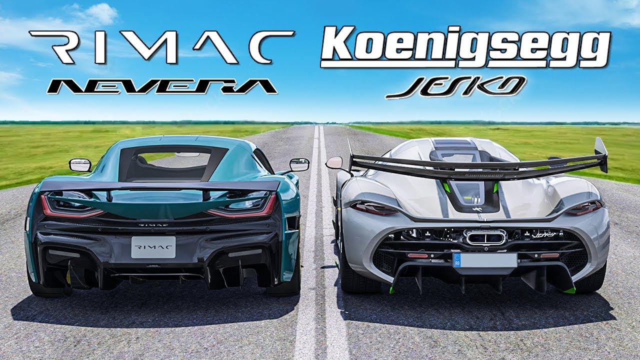 1900HP Rimac Nevera v 1600HP Koenigsegg Jesko: DRAG RACE | Assetto ...