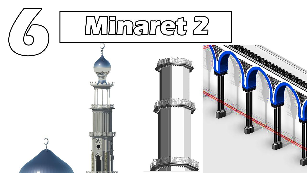 5-Revit (mosque modeling) Minaret P2 - YouTube
