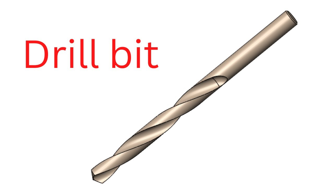 solid work tutorial _# 3 | how to design drill bit || Design-3 - YouTube