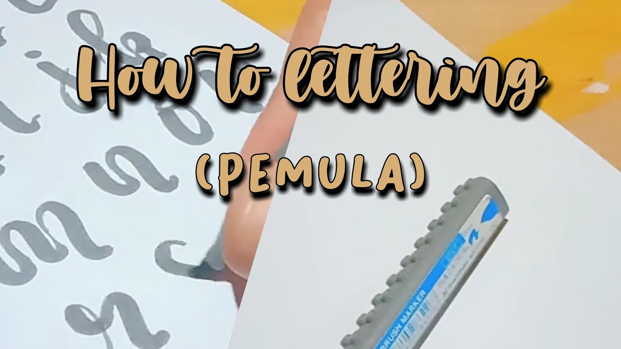 Belajar lettering untuk pemula | [𝒑𝒂𝒓𝒕 1]•🇮🇩 - YouTube