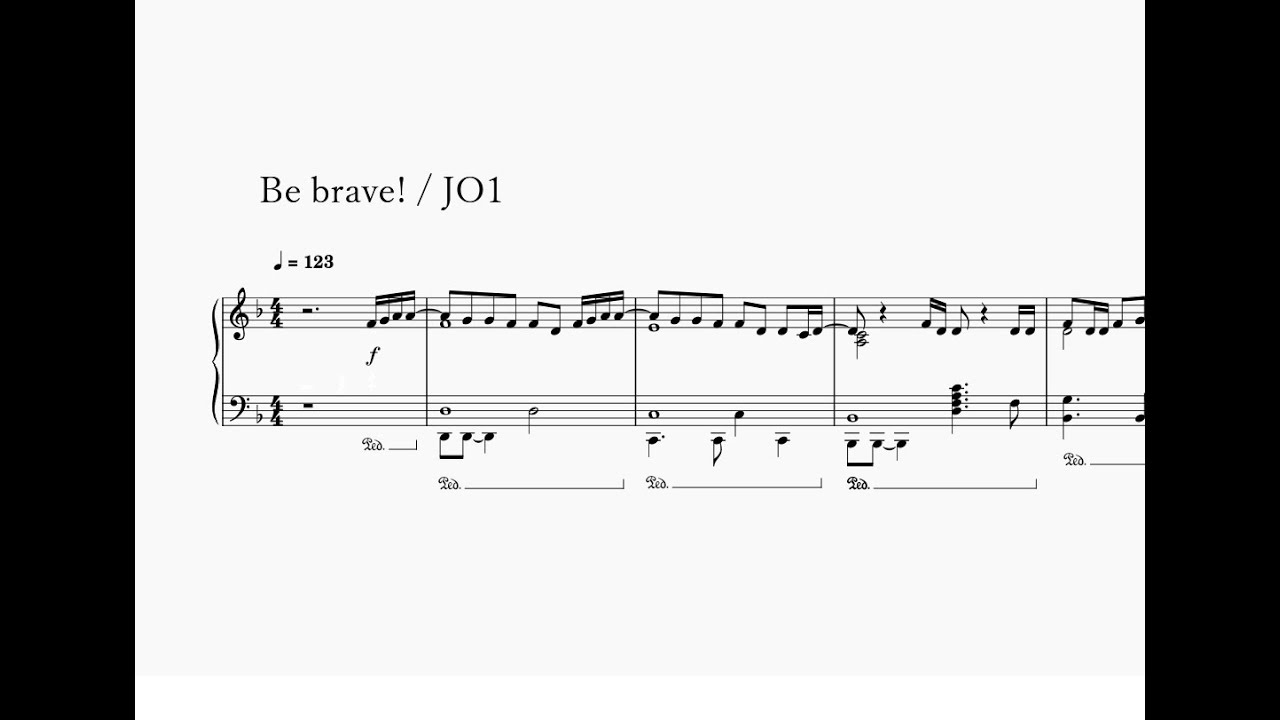 【ピアノソロ】Be brave!/JO1 - YouTube