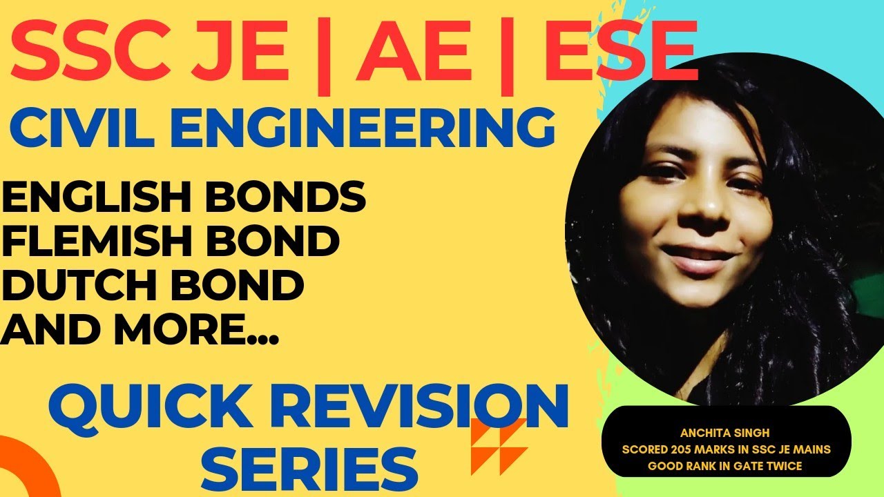 TYPES OF BONDS | ENGLISH BOND | FLEMISH BOND | BRICK MASONRY | SSC JE ...