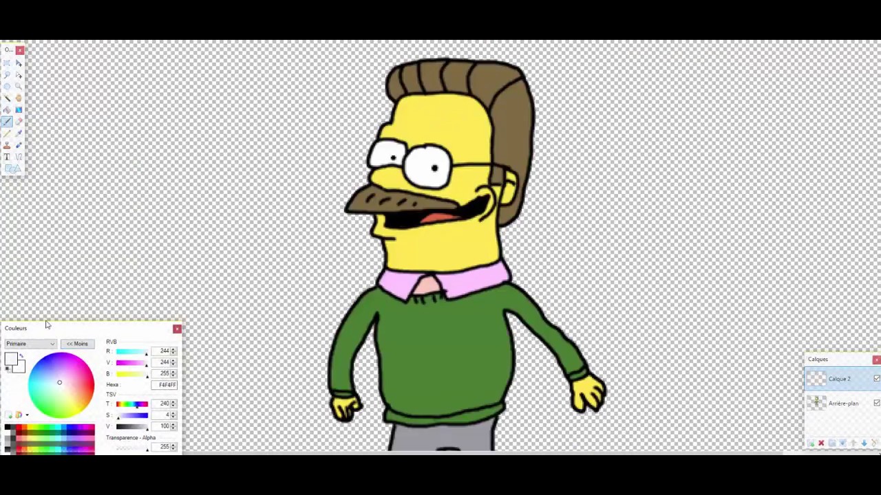 How to draw Ned Flanders - YouTube