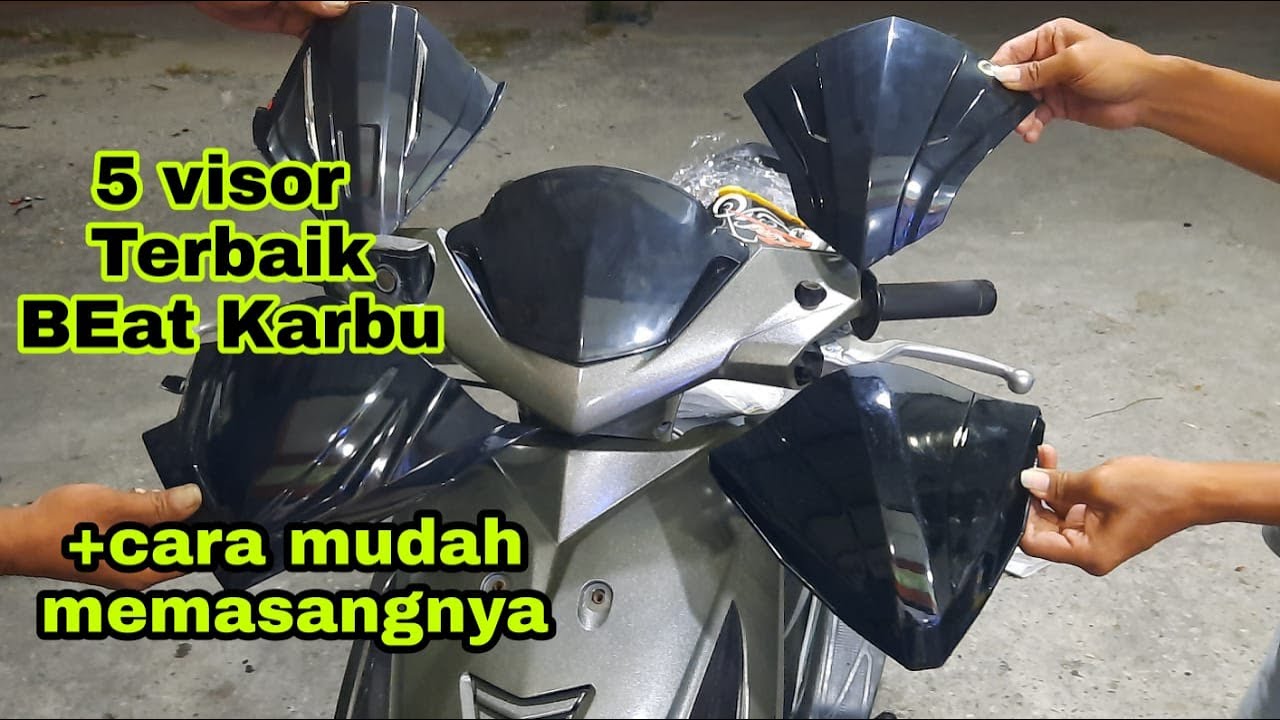 Review 5 Visor Terbaik Beat karbu dan Cara Pasangnya - YouTube