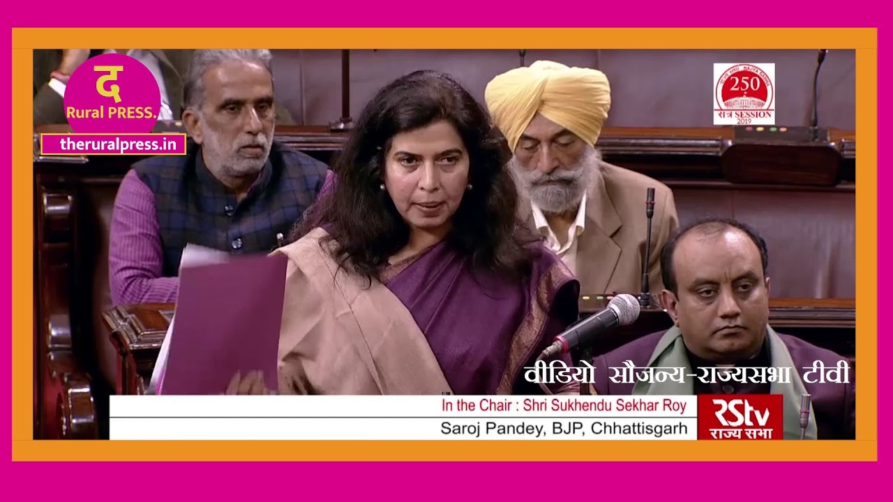 Rajya Sabha में Saroj Pandey की दलीलों से विपक्ष की बोलती बंद CAB - YouTube