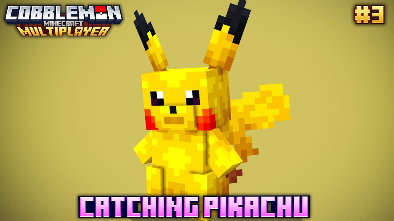I catched Pikachu In Cobblemon Multiplayer | Cobblemon In Telugu | The ...