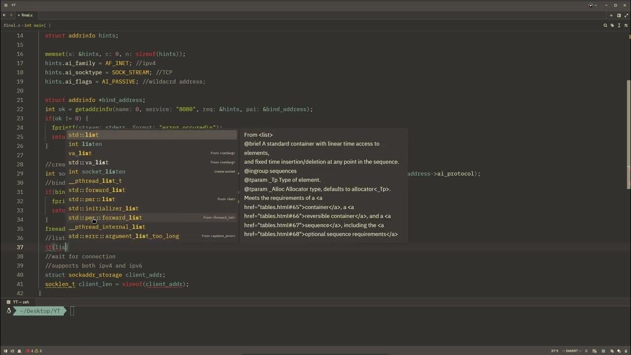 Building a Simple TCP Server in C: Step-by-Step Guide - YouTube