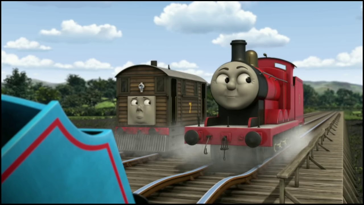 James to the rescue crash - YouTube