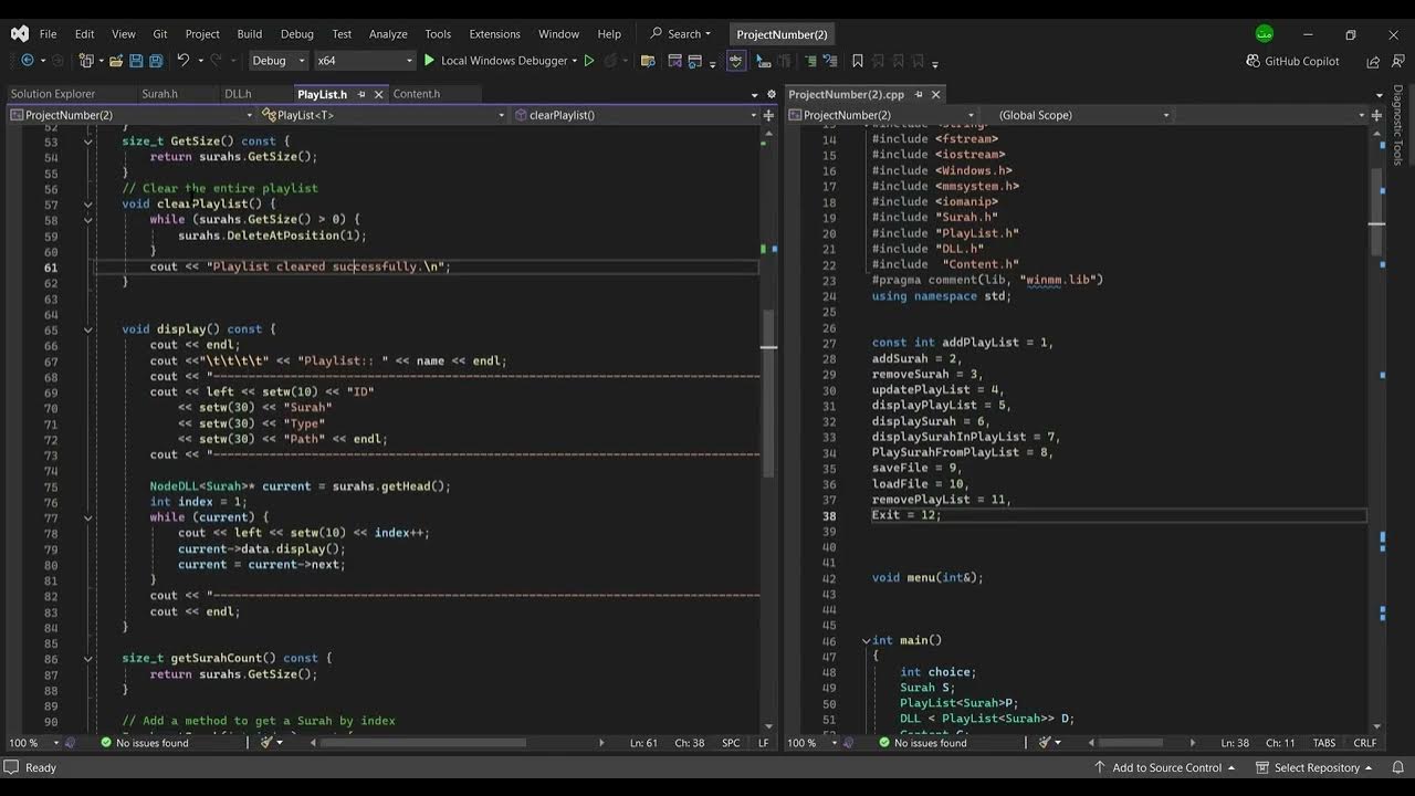 project 2 part 2 Data Structure - YouTube