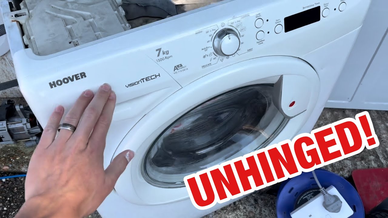 Hoover VisionTech VTS715D21X || UNBALANCED SPIN WITH BACK AND TOP VIEW ...