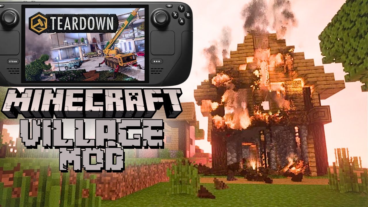 Tearing Down a Minecraft Village | Teardown Steam Deck Gameplay - YouTube