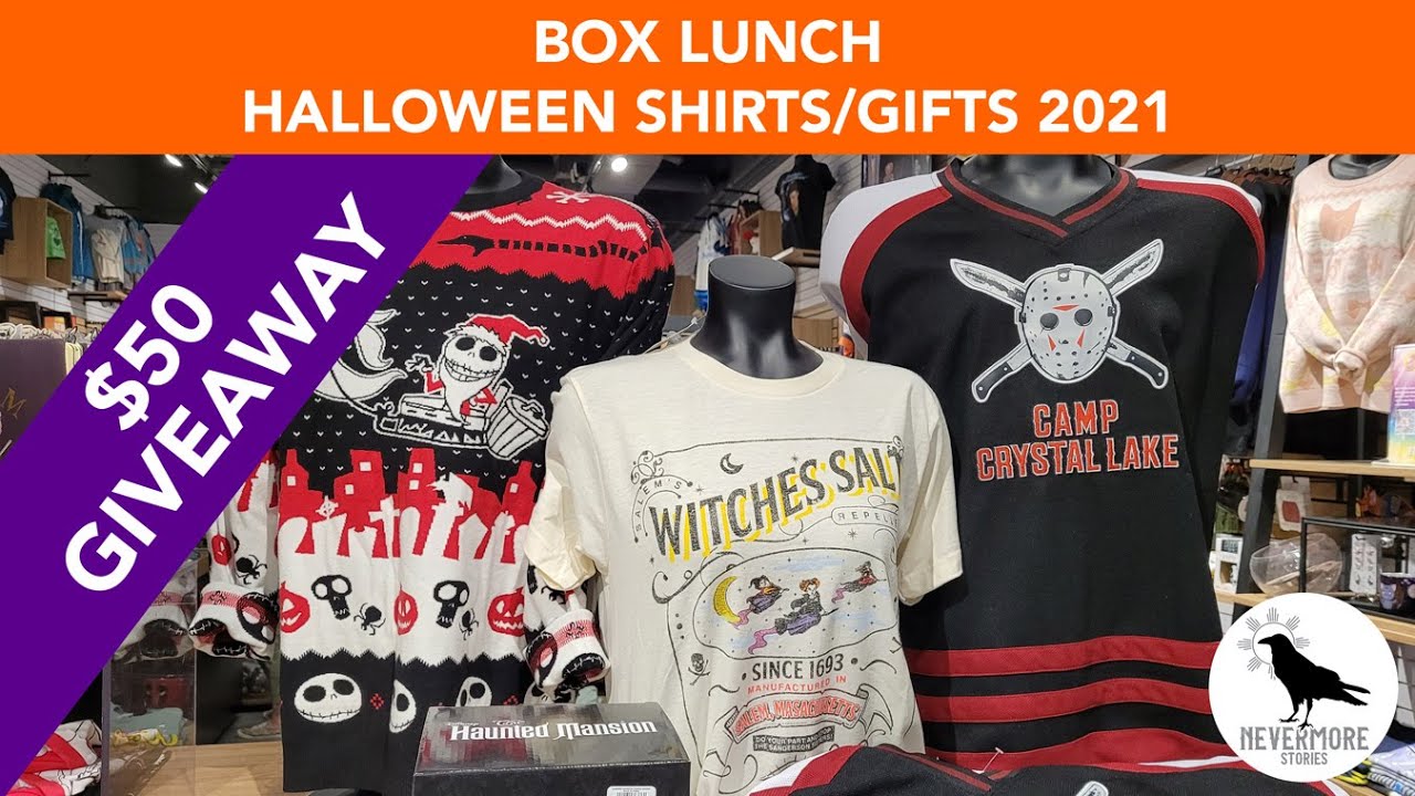 BOX LUNCH Halloween Tshirts/Gifts 2021! SHOP WITH ME! - YouTube