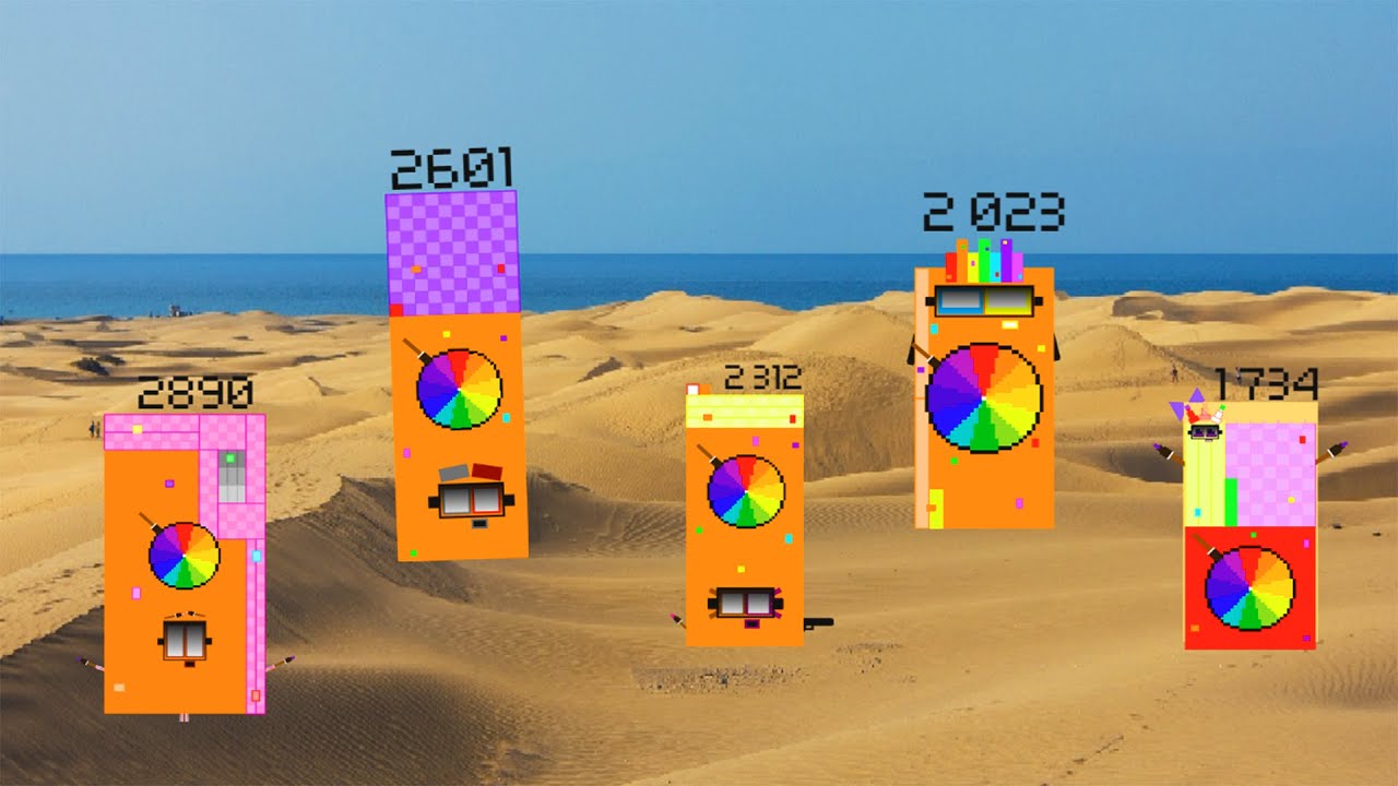 Numberblocks Band Retro 289's But 6 to 10 - YouTube