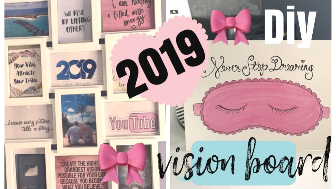 DIY 2019 VISION BOARD - YouTube