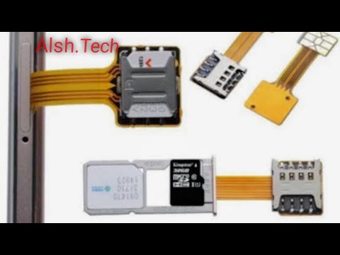 how to use dual sim card and one SD card any android phone😲#jugad👏 ...