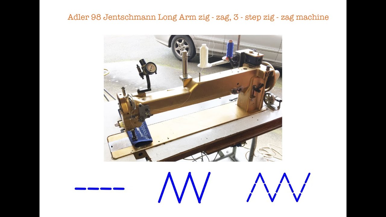 Adler 98 Jentschmann Long Arm Sewing Machine ( zig - zag, three - step ...