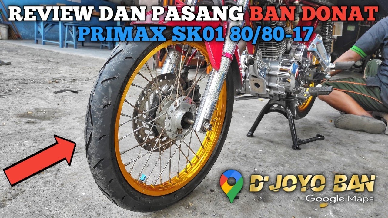Ganti BAN Donat Primax Sk01 ukuran 80/80 Ring 17 | By Djoyo Ban - YouTube