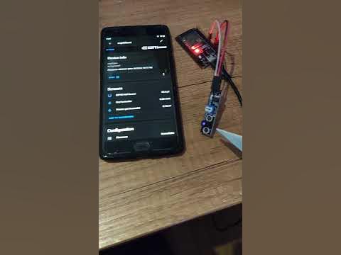 Gázóra mérés teszt ESP32 + TCRT5000-M szenzor - YouTube