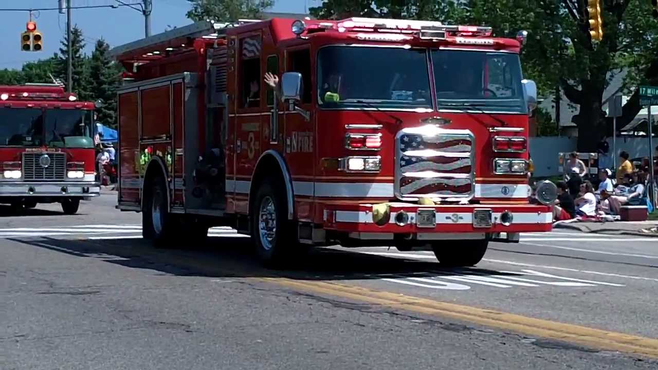 2011 Sterling Heights Michigan Memorial Day Parade part 2 Fire Trucks ...
