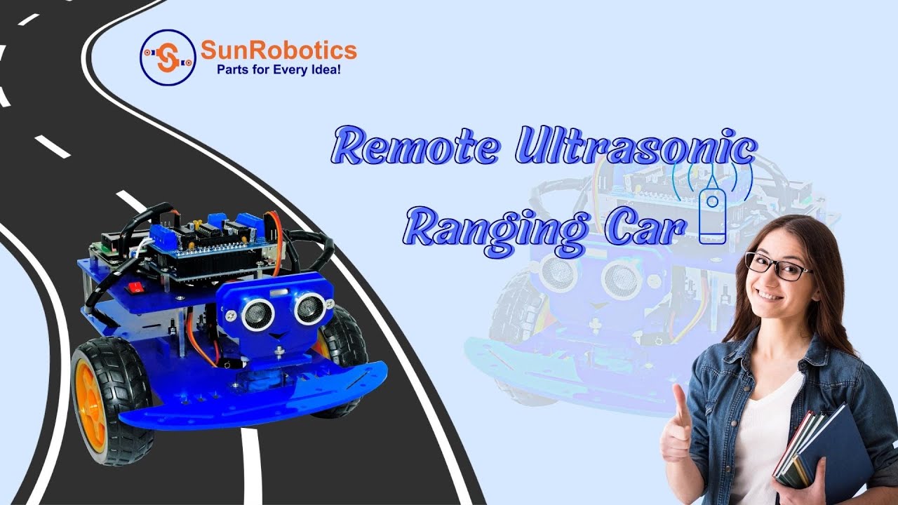 How To Make Remote Ultrasonic Ranging Car With Lcd Sunrobotics