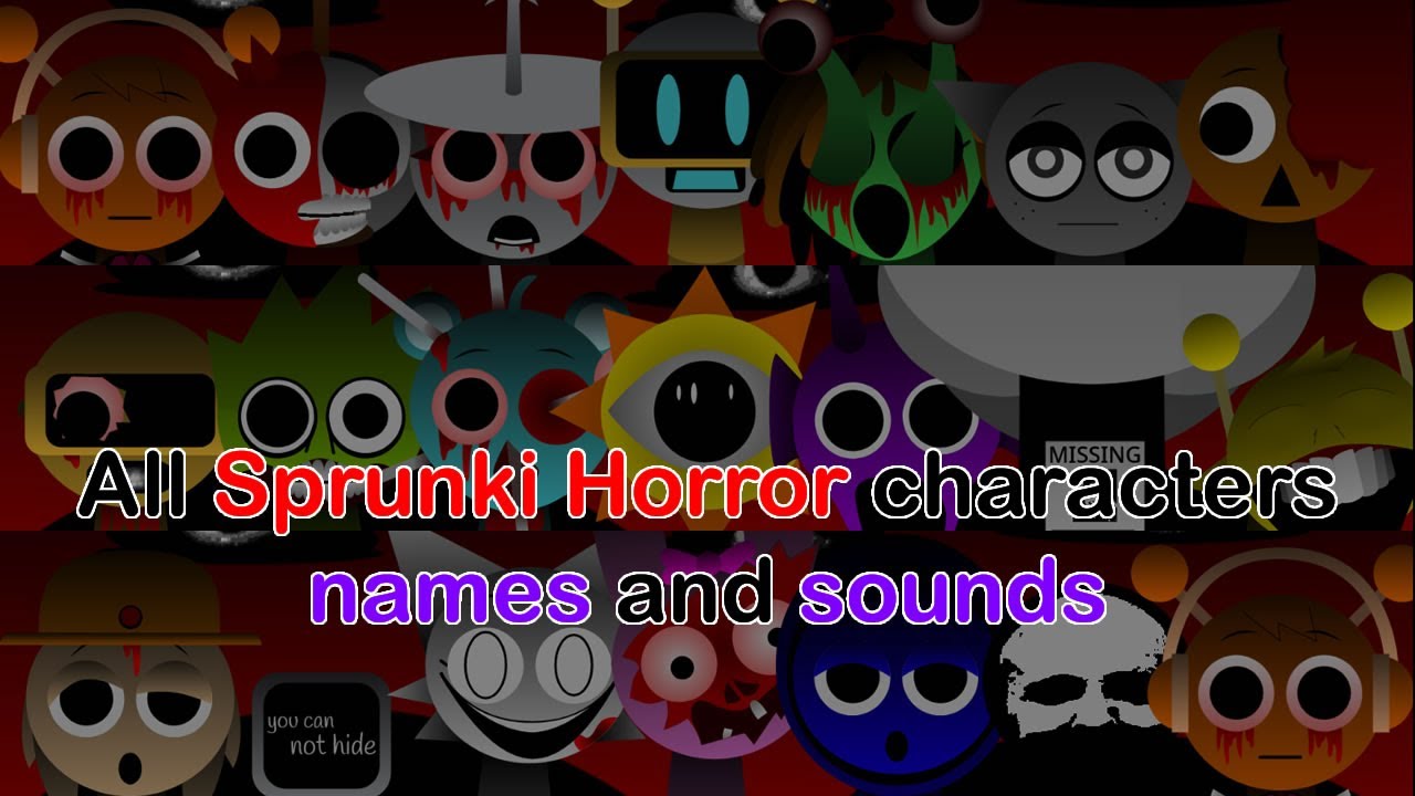 INCREDIBOX SPRUNKI - Sprunki Horror characters names & Sprunki Horror ...