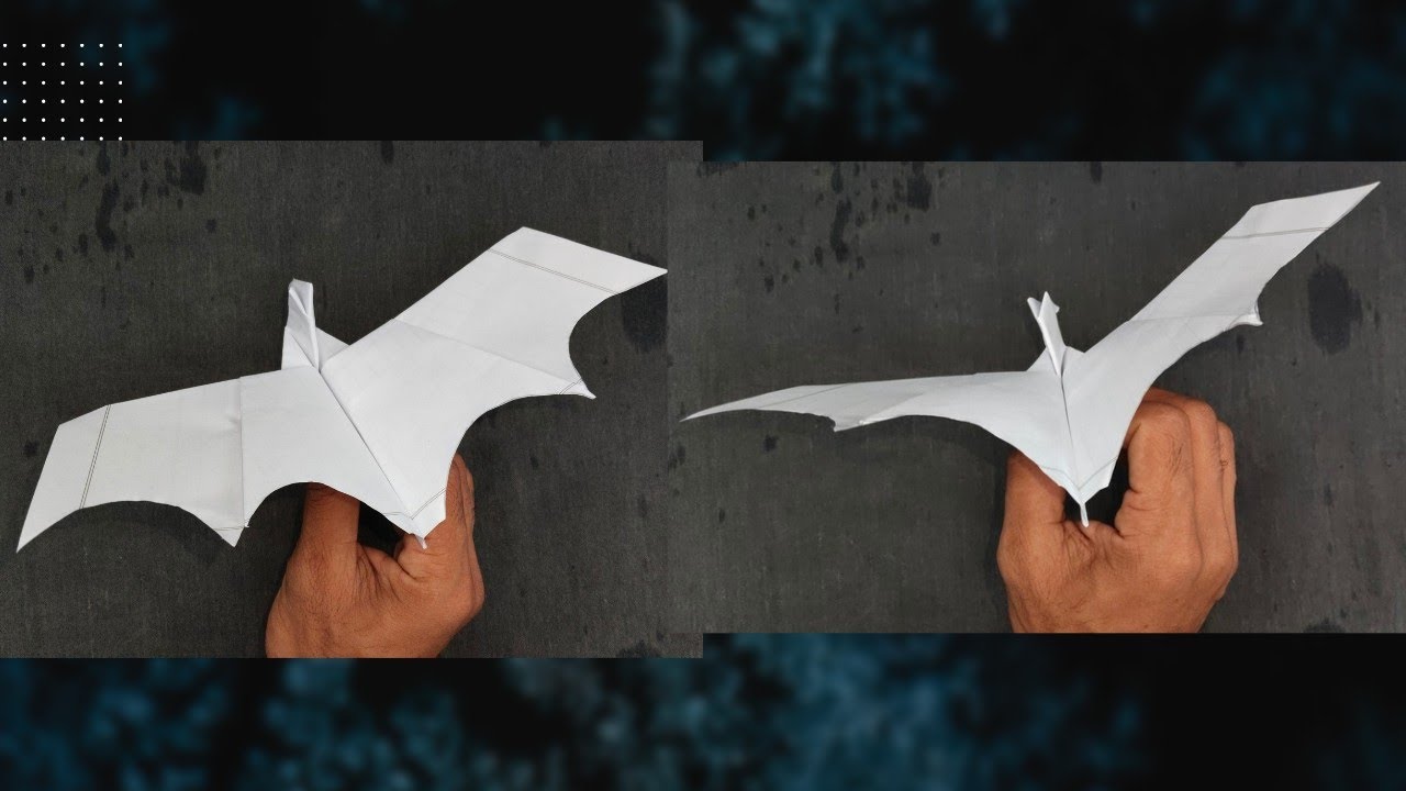 How to make a flying bat / Flying bat / easy / flying bird #diy # ...