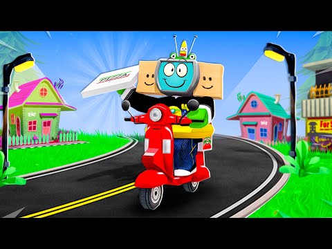 DELIVERING PIZZA IN ROBLOX! NEW JOB AT PIZZA PLACE!