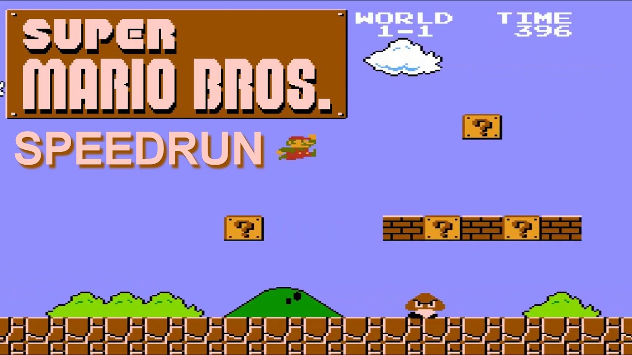 Super Mario Bros 1985 Speedrun - NES Nintendo - FC Famicom - Gameplay ...