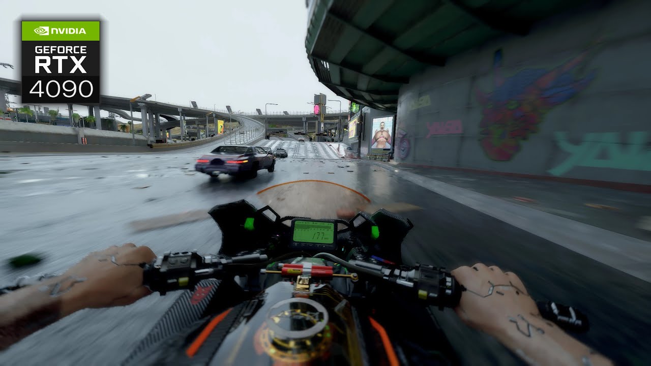Cyberpunk 2077 Insane Bike Ride - Ultimate Night City Mod - RTX 4090 ...