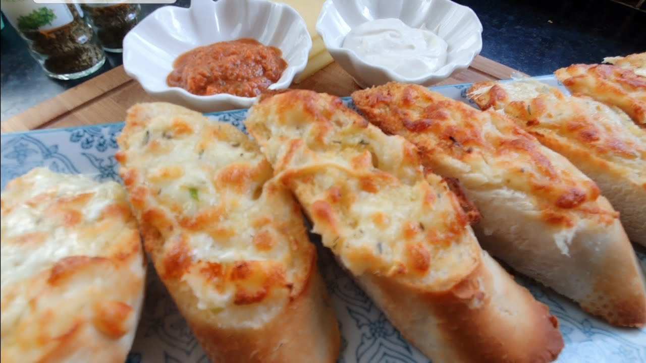 Easy Perfect Garlic Cheese Bread | Easy Breakfast | French Garlic Bread ...