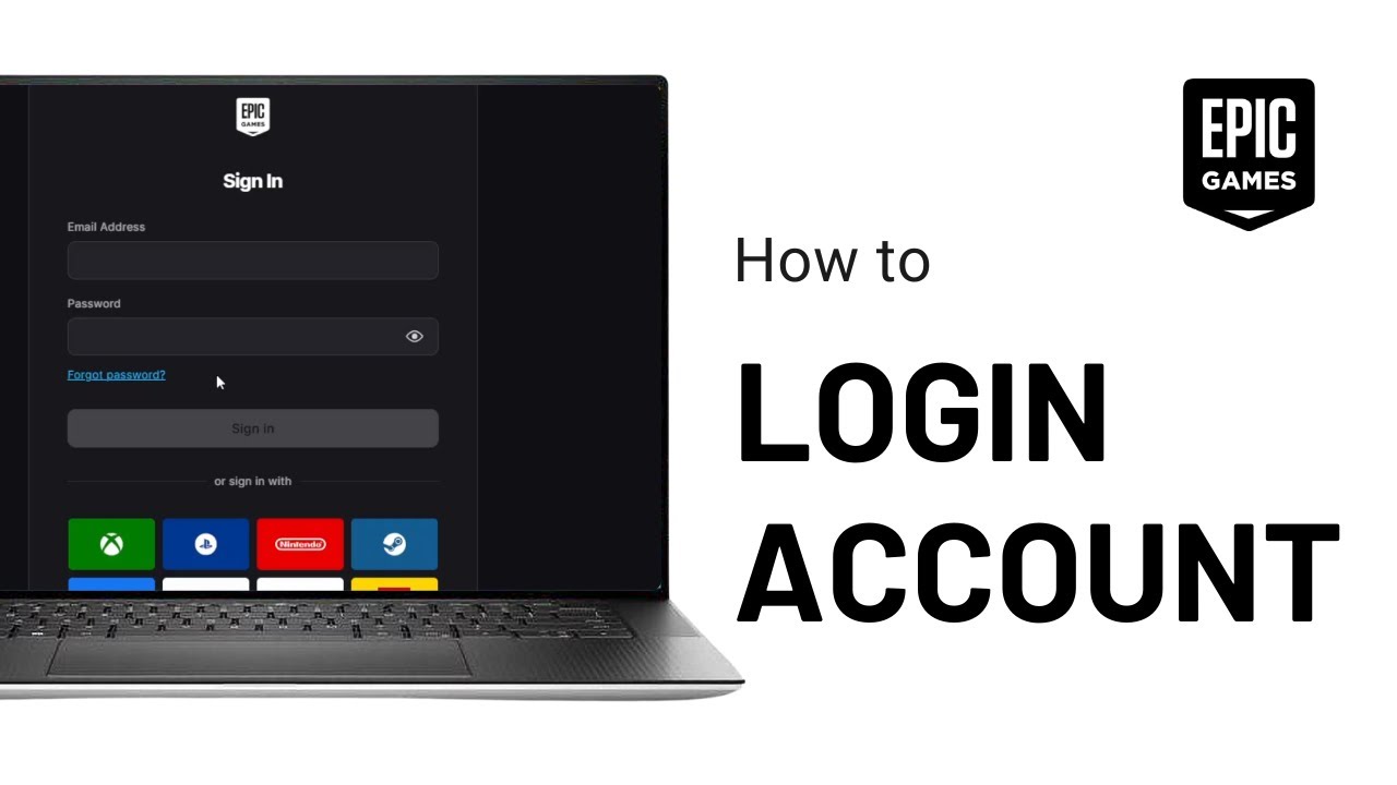 How To Login into Epic Games Account - YouTube