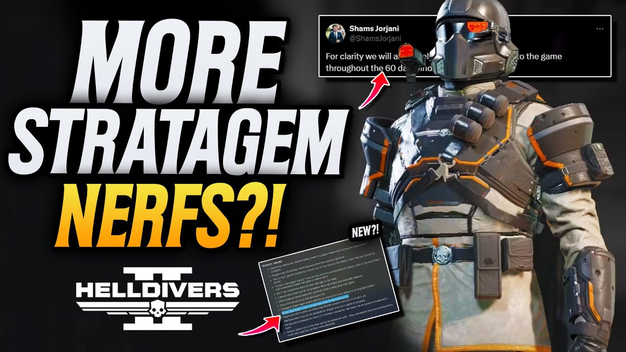 Helldivers 2 More Nerfs! And MASSIVE Bug Crash!? - YouTube