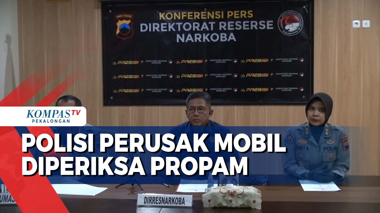 Polisi Perusak Mobil Diperiksa Propam - YouTube