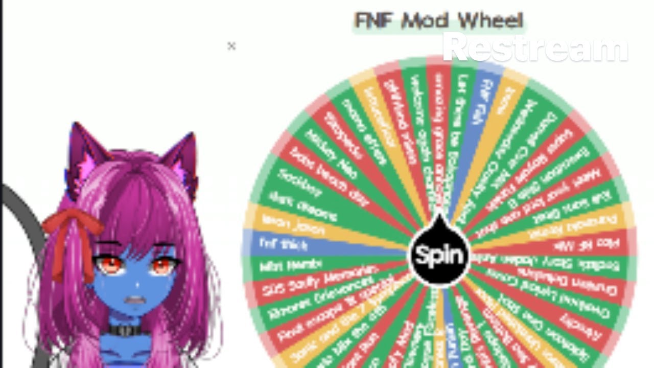 SPINNING THE WHEEL OF WAY TOO MANY FNF MODS (ROFNF Osu!mania l8r ...