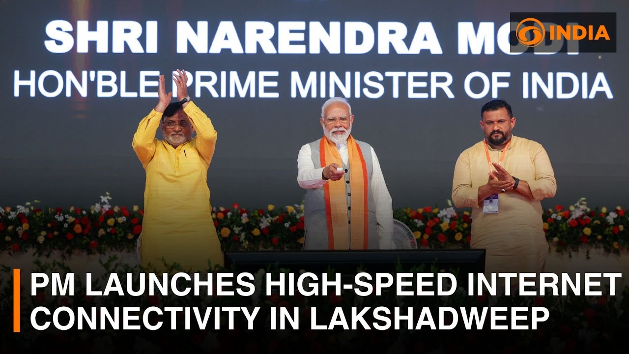 Indian PM Modi launches high-speed internet connectivity in Lakshadweep ...