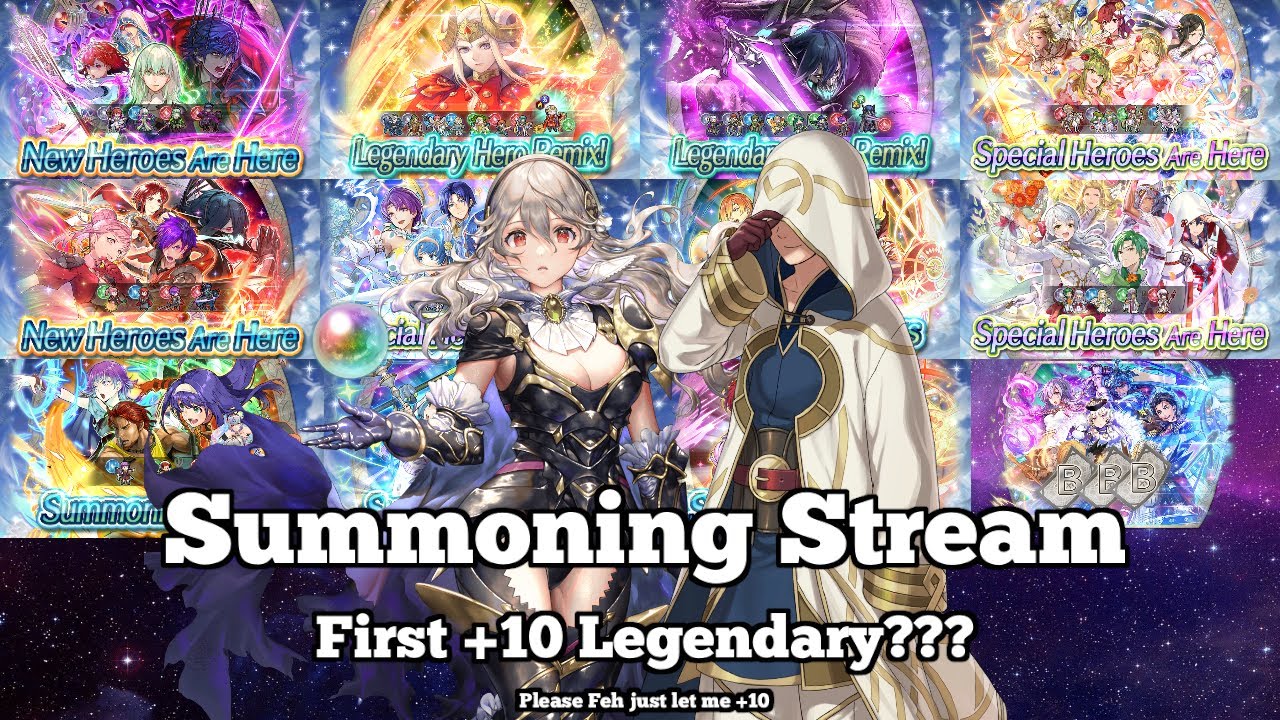 FEH: Legendary Corrin +10 SUMMONING STREAM + many other banners - YouTube