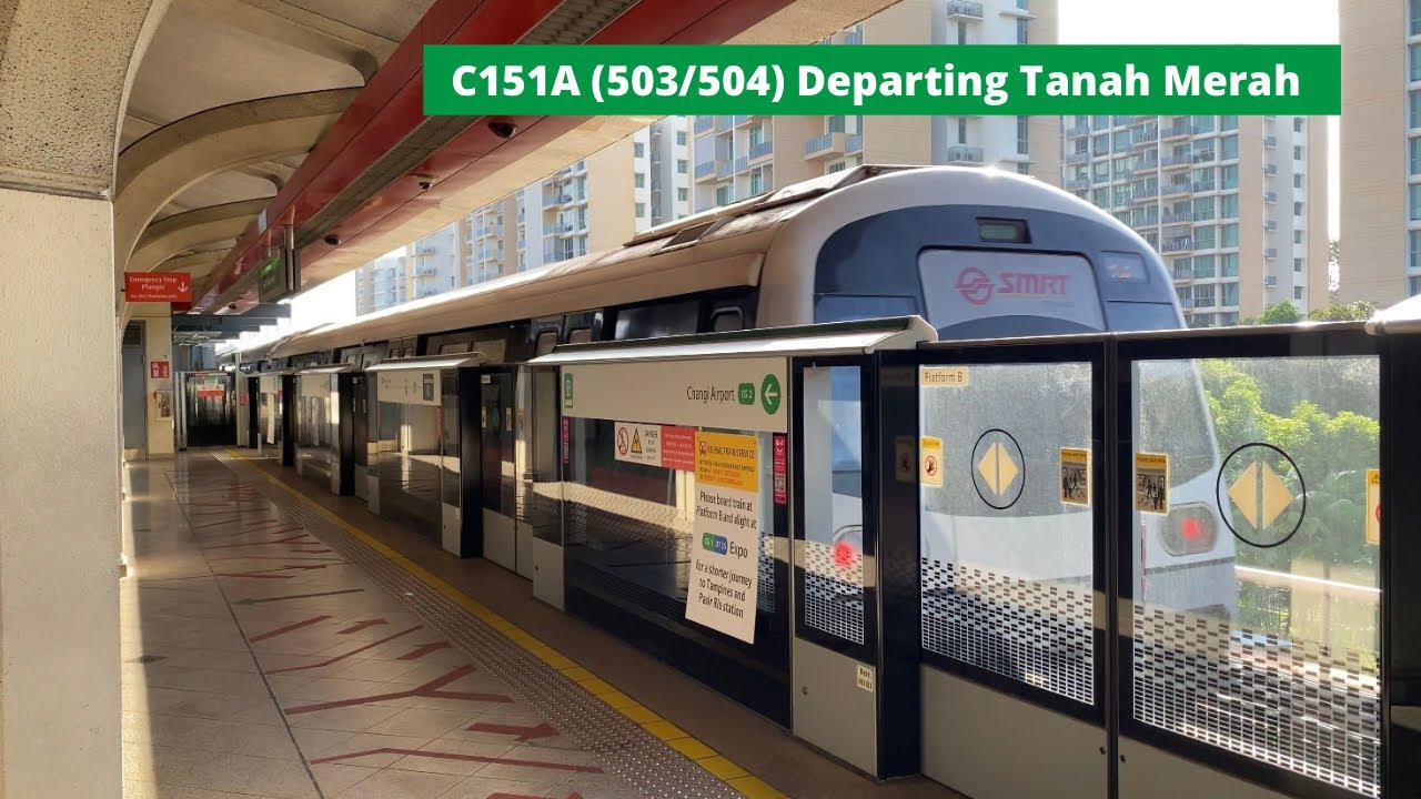 [Temporary Signage][SMRT] C151A (503/504) departing Tanah Merah - YouTube