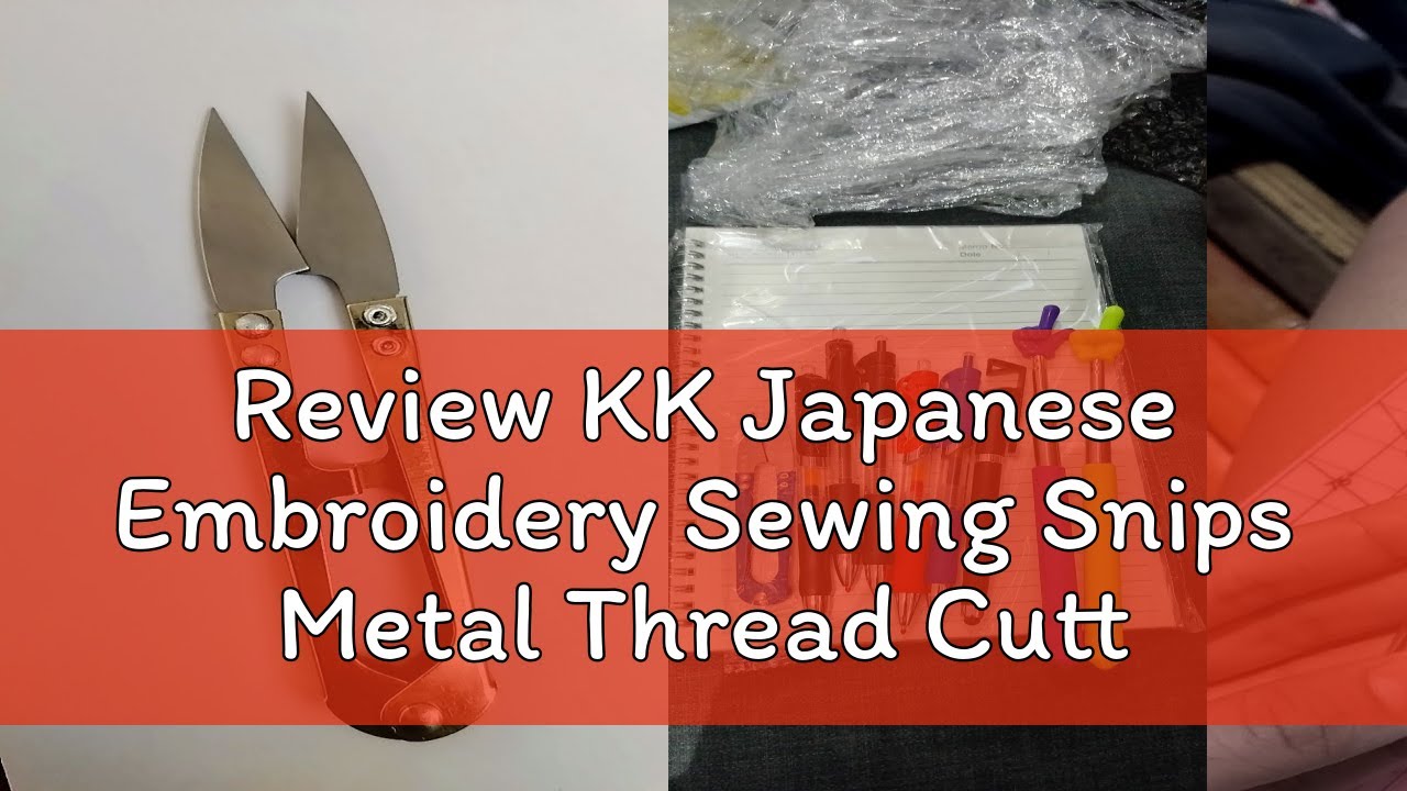 Review KK Japanese Embroidery Sewing Snips Metal Thread Cutter Spring ...